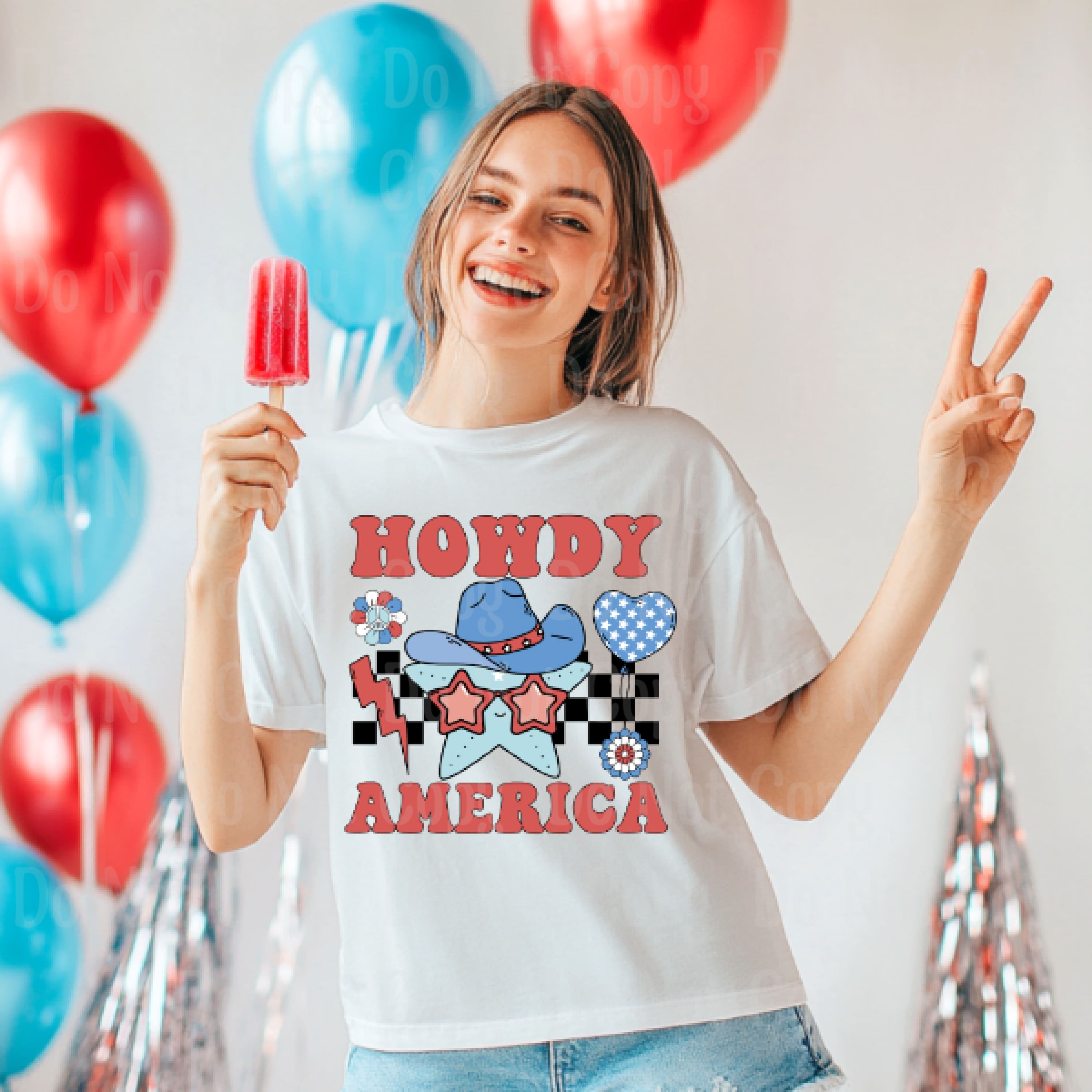 HOWDY AMERICA – Southernly Creations Transfers