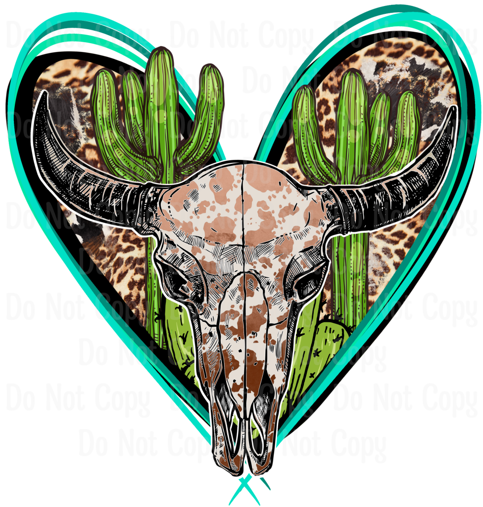 Steer Heart – Southernly Creations Transfers