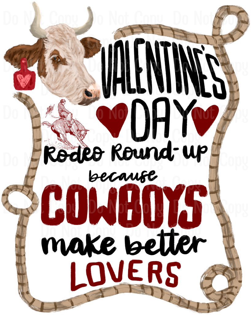 Valentines Day Rodeo – Southernly Creations Transfers